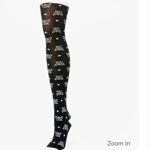 Claire's | Other | Claires Over The Knee Angel Wing Socks | Poshmark